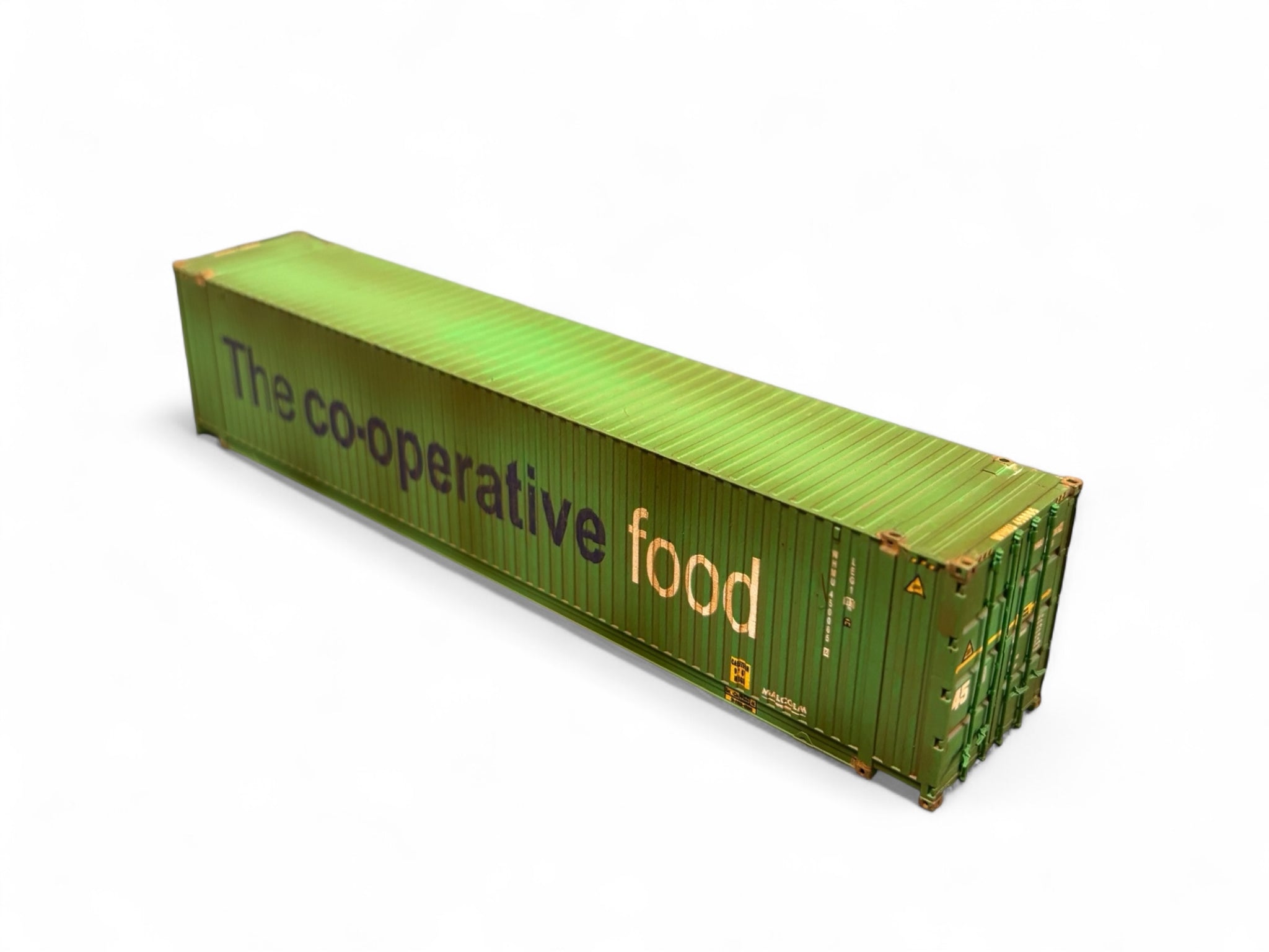 Dapol 45ft High Cube Container 'Co-op' Weathered by Bunters Yard